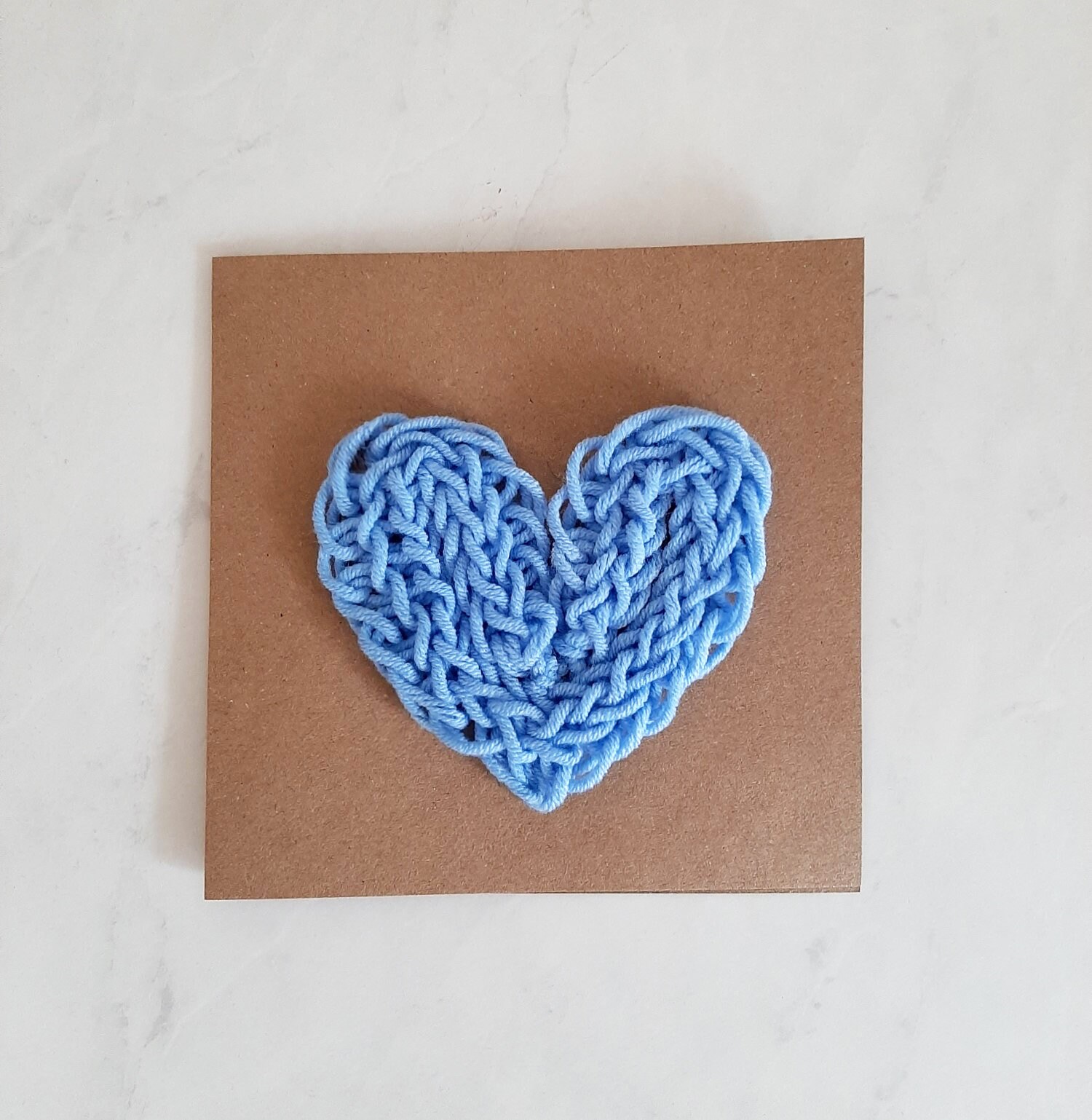 Love Heart Cards Handmade Cards Knitted Cards Happy - Etsy