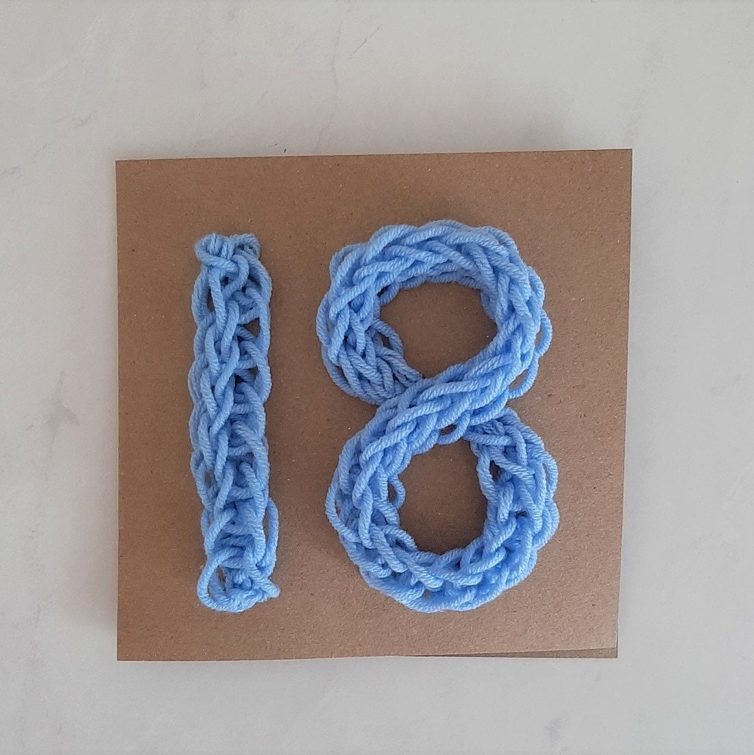Handmade Cards, Knitted Cards, Birthday Cards, Anniversary Card, 18th ...