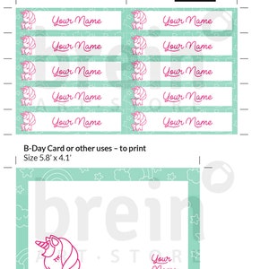 Anime School Supply Girl School Label Anime Sticker | Etsy