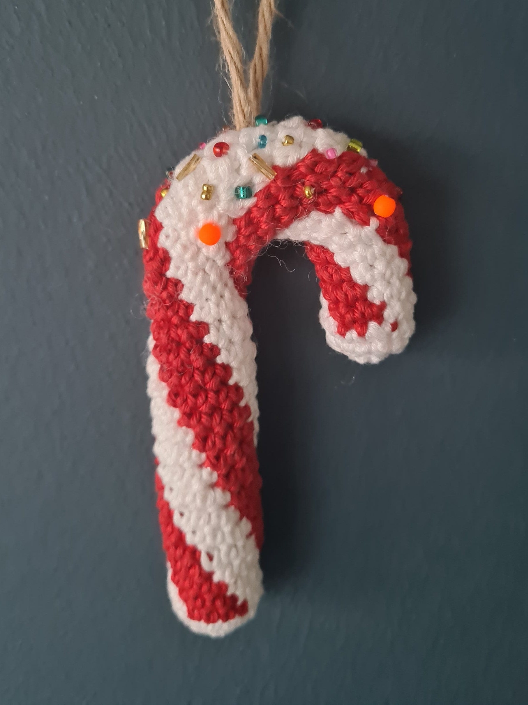 Candy Cane Crochet Pattern - Etsy