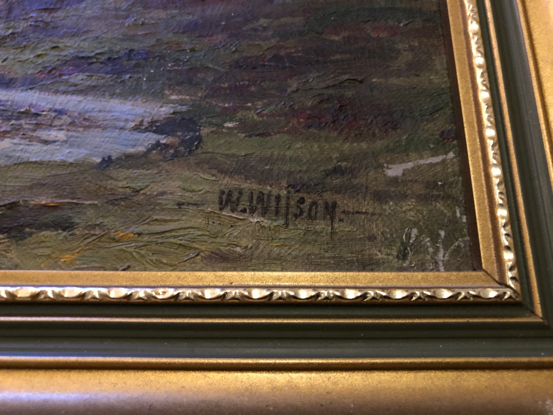 Oil on Canvas by W. Wilson 1884 - Etsy
