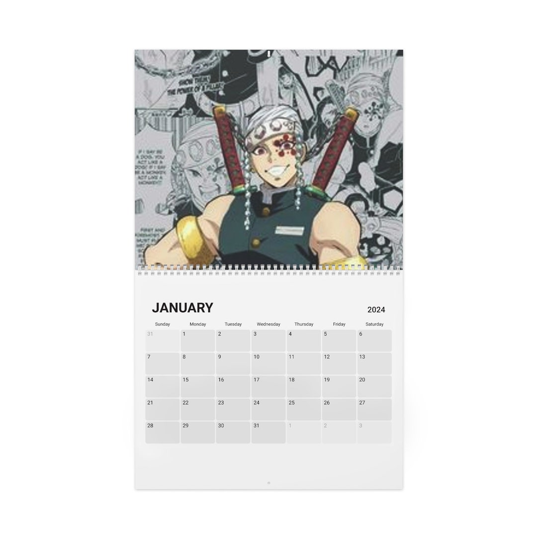 Demon Slayer Calendar 2024 - Etsy
