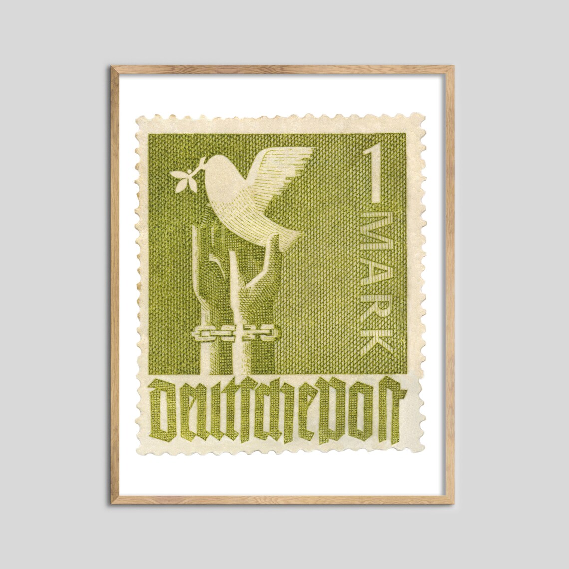 Germany Dove Stamp Print - Etsy