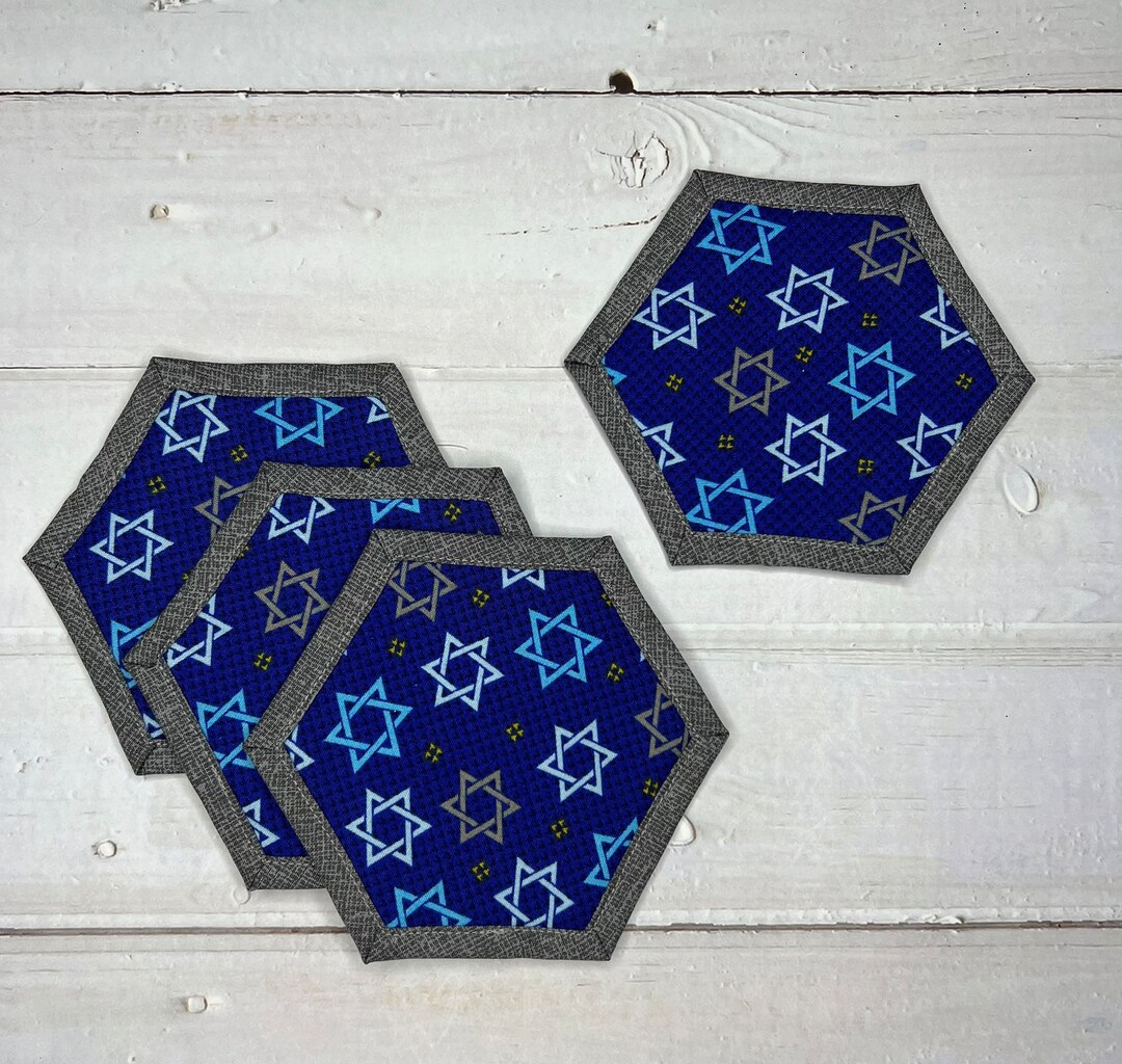 Hanukkah Coasters / Hanukkahg Decoration / Hanukkah Decor / Hanukkah ...
