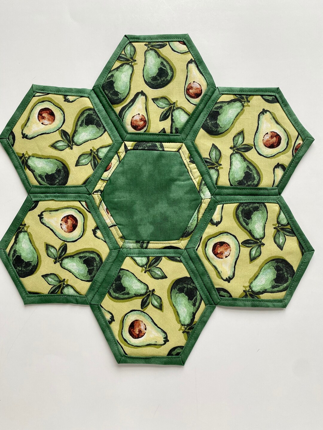 Quilted Avocado Centerpiece - Etsy