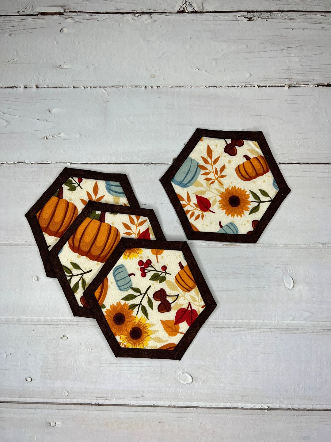 Fall Home Decor / Fall Coaster / Quilted Coasters / Kitchen Decor ...