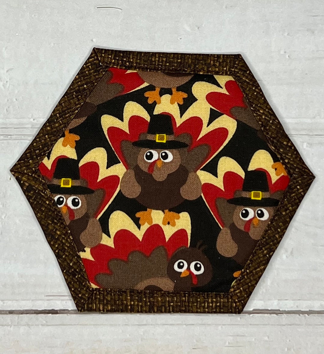 Thanksgiving Coasters / Turkey Coasters / Quilted Coasters / Coaster ...