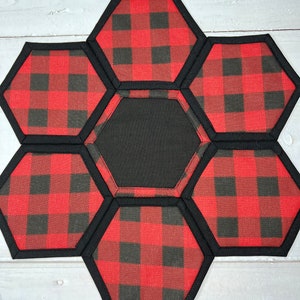 Buffalo Check Centerpiece / Buffalo Plaid Decor / Quilted Centerpiece ...