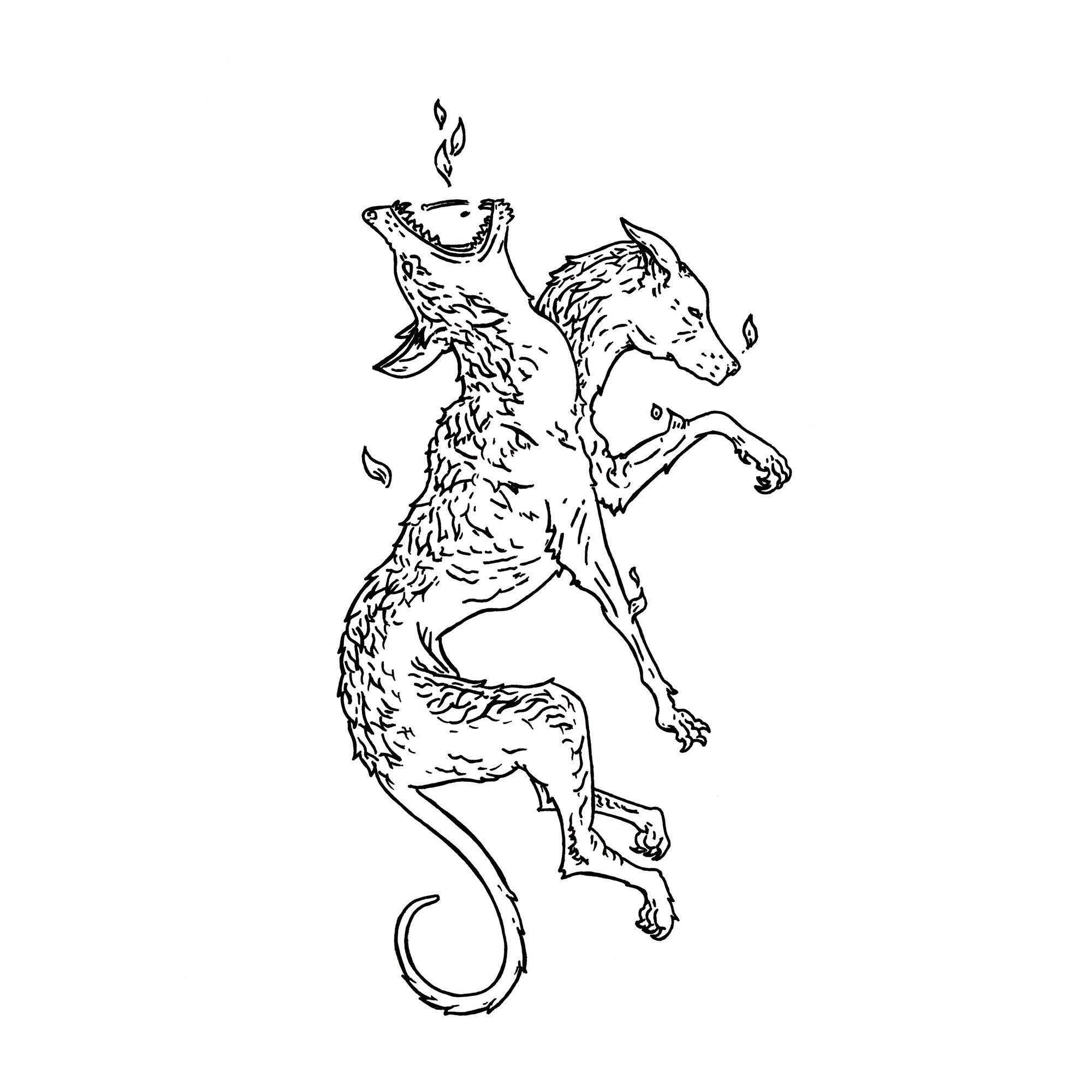 Hellhound. Digital Download for Tattoo and Home Print. - Etsy UK