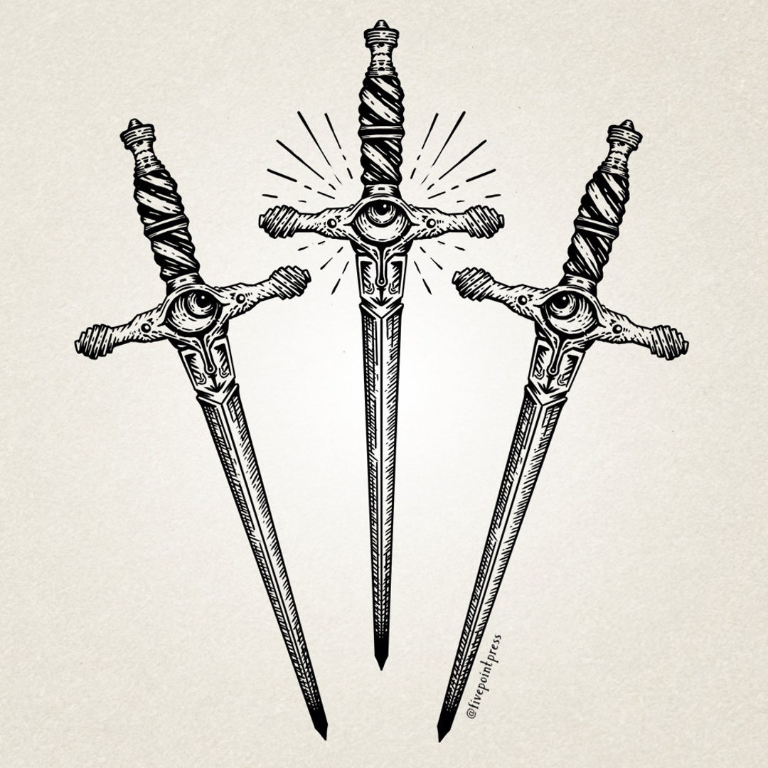 Dungeons and Dragons Magic Dagger. Png and Jpg Digital Download for ...