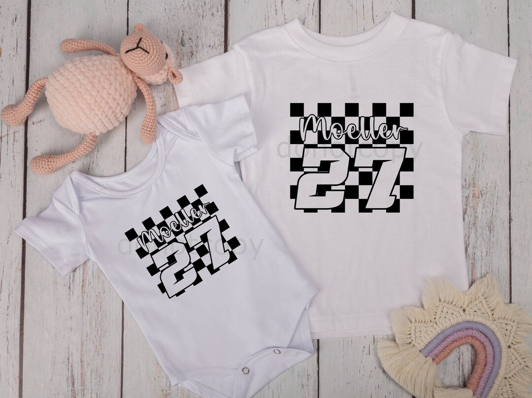 KIDS CUSTOM CHECKERED Racing T-shirt, Racing, Custom Racing, Motocross ...