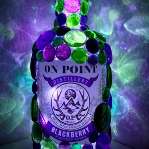 ON POINT DISTILLERY Blackberry Vodka Liquor Love Lamp: the Upcycled ...