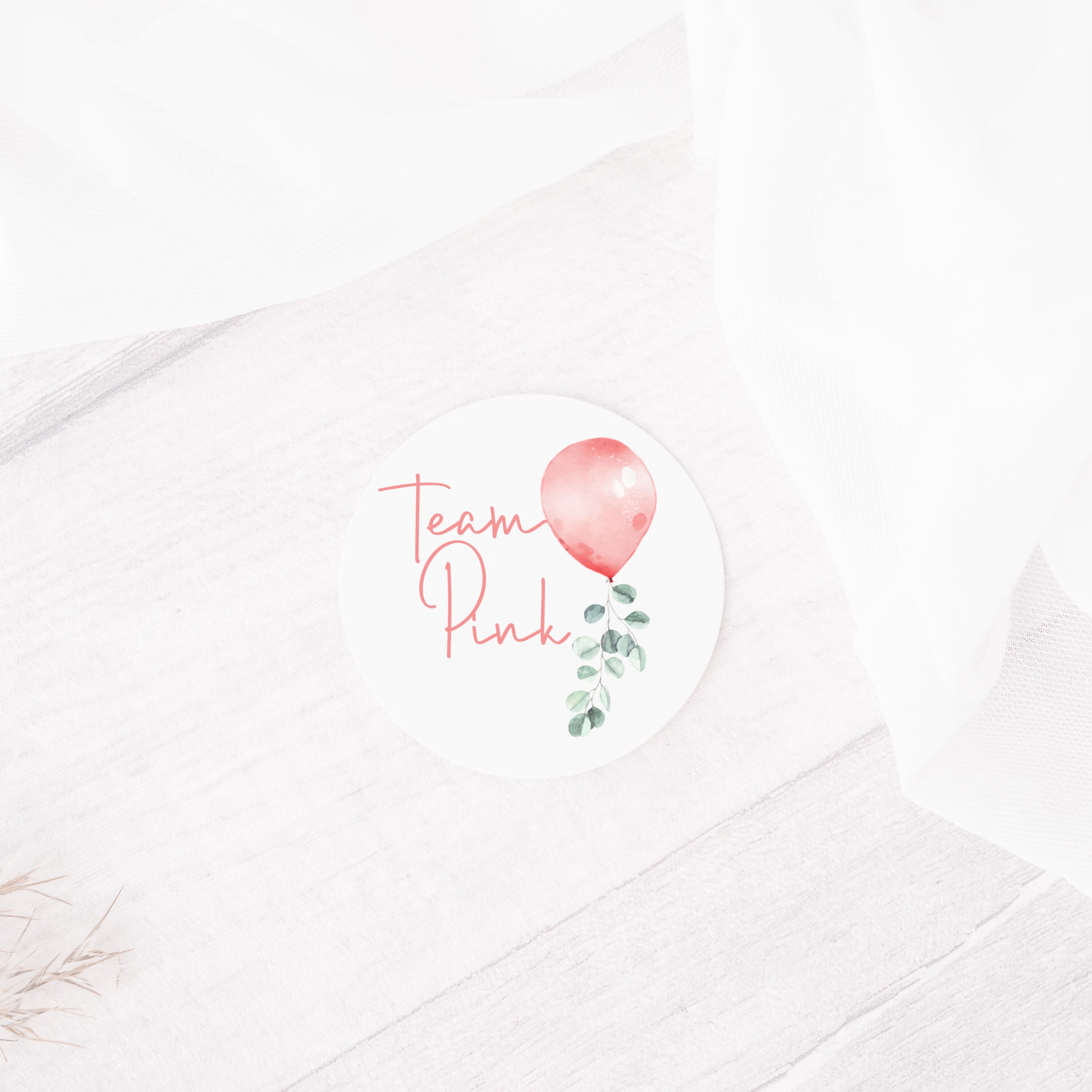 Team Blue Team Pink Gender Reveal Stickers Balloon Theme - Etsy