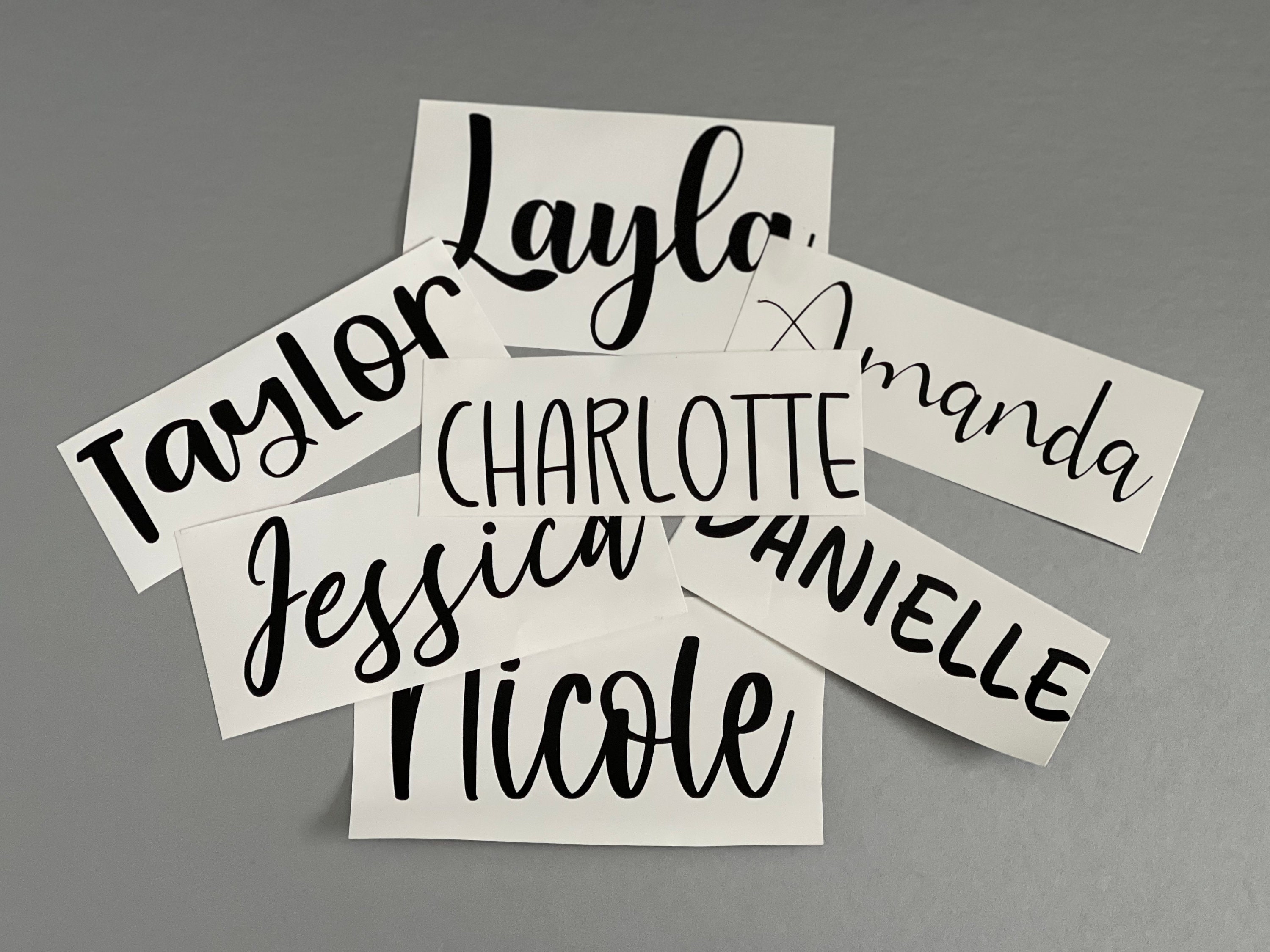 Vinyl Decals, Custom Name Decals, Permanent Vinyl, Decal for Water ...