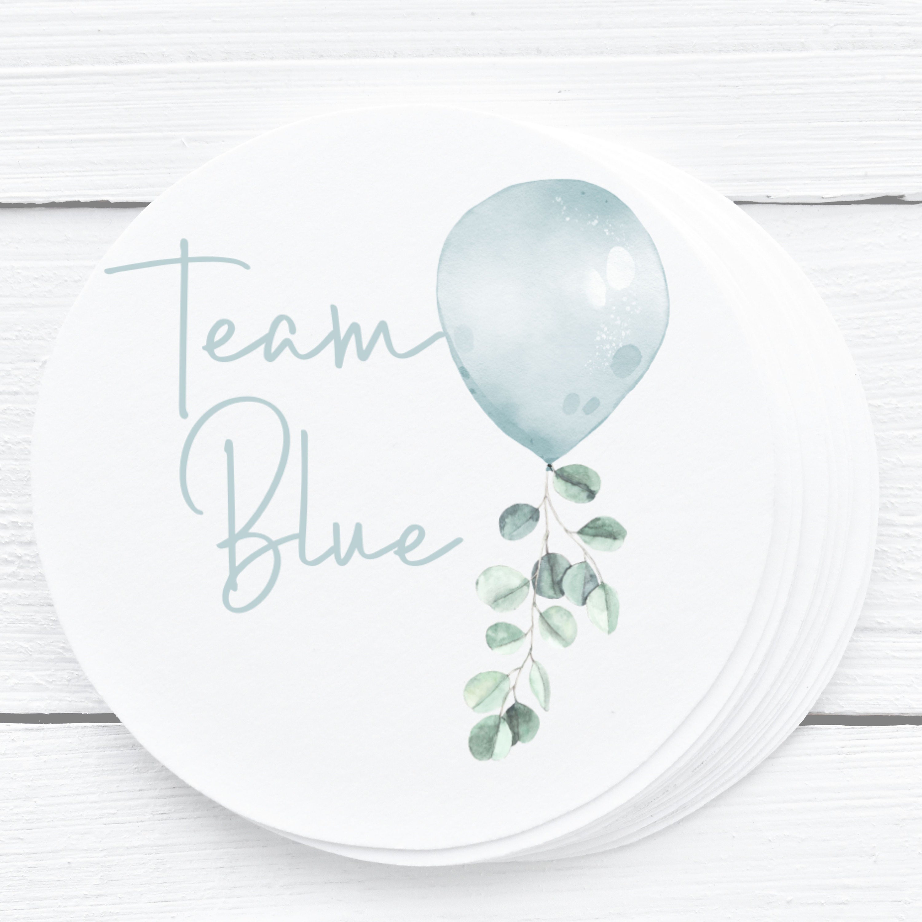 Team Blue Team Pink Gender Reveal Stickers Balloon Theme - Etsy