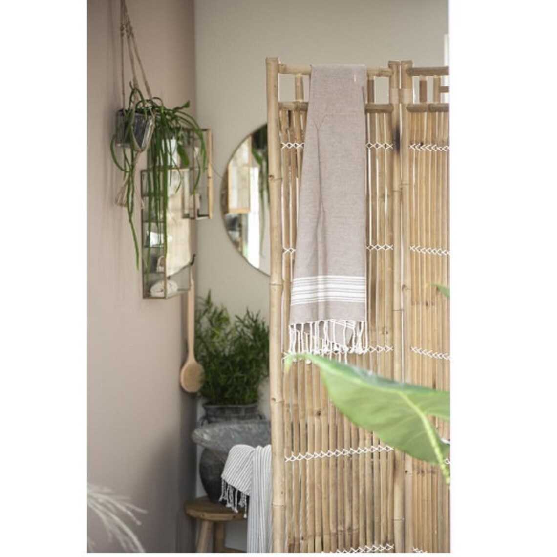 Handmade 3 Panel Bamboo Room Divider Screen by Ib Laursen - Etsy