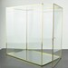 EMH Hand Made Large Glass and Brass Metal Frame Display Showcase Box ...