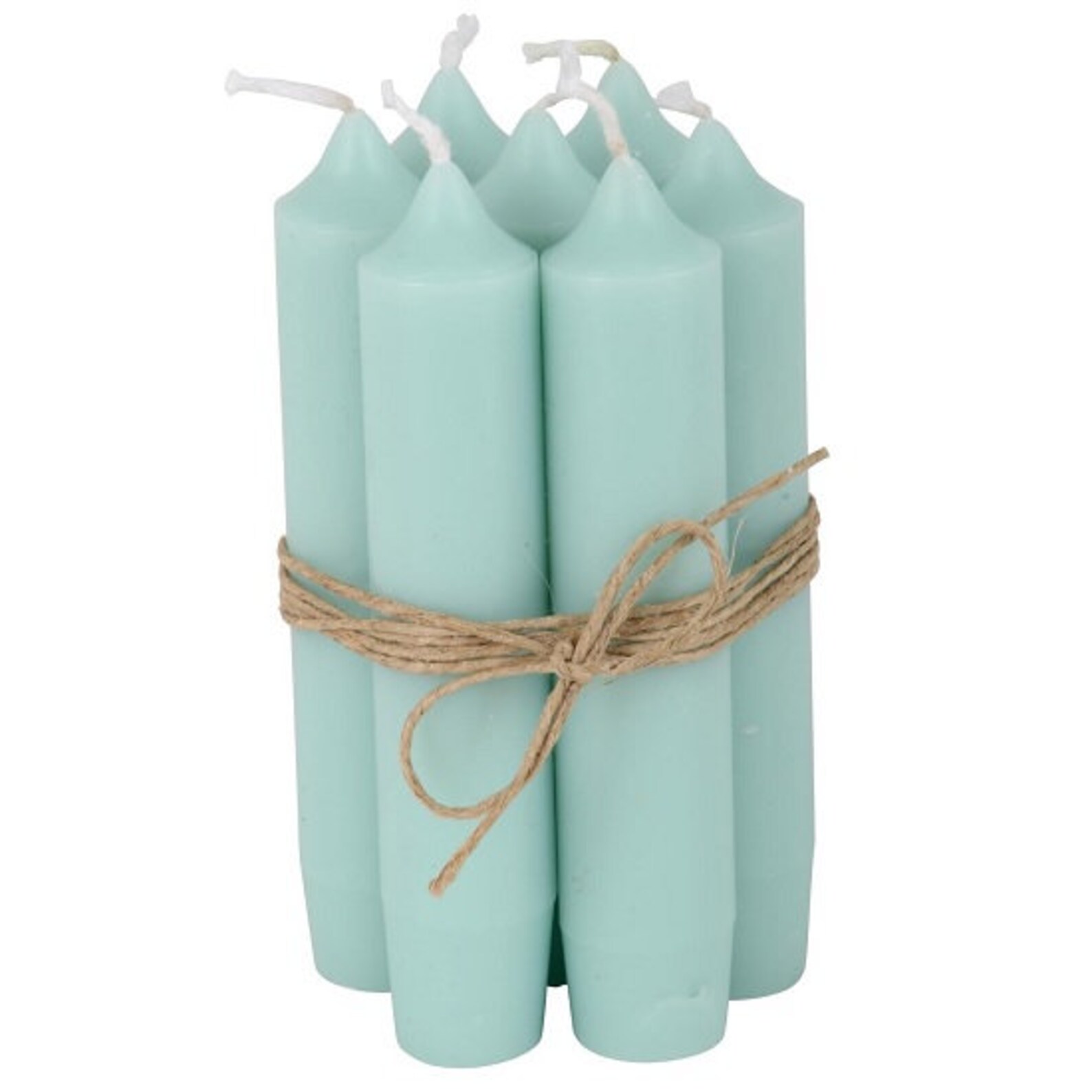 Set of 6 Short Dinner Mint Green Candles by Ib Laursen - Etsy UK