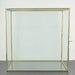 EMH Hand Made Large Glass and Brass Metal Frame Display Showcase Box ...