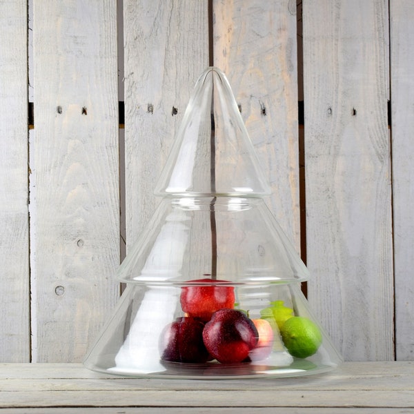 Glass Christmas Tree Jar - Etsy