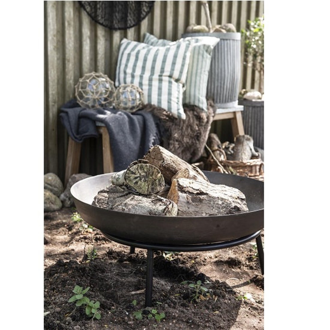 Cast Iron Brazier With Tripod / Fire Bowl by Ib Laursen - Etsy UK