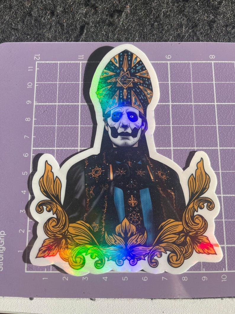 Papa Copia Holographic Vinyl Sticker - Etsy