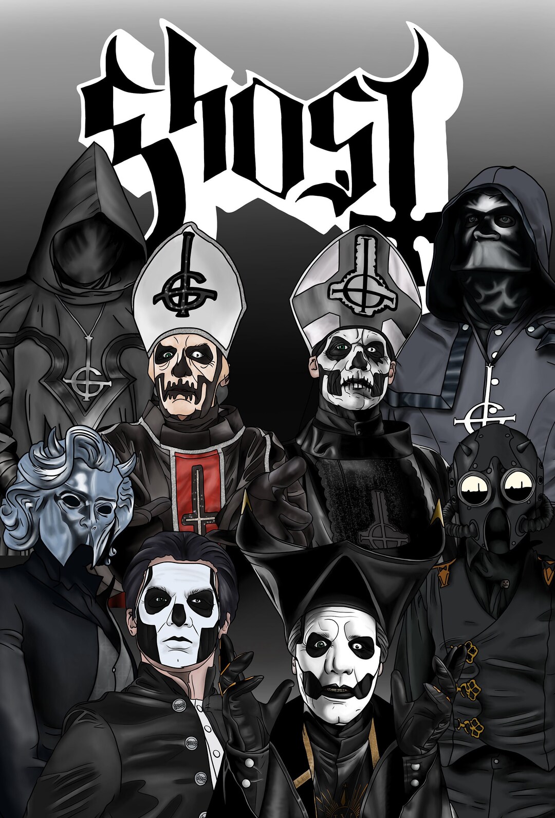 Ghost Eras Poster A2/A3 Print - Etsy