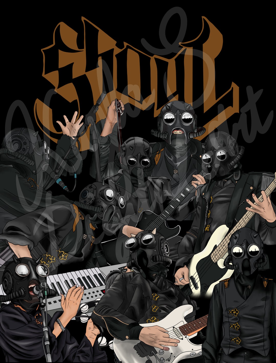 Nameless Ghoul Collage Print - Etsy