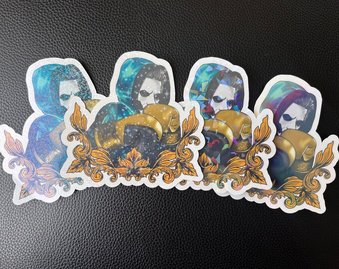 Boxing Papa IV Holographic Vinyl Sticker - Etsy