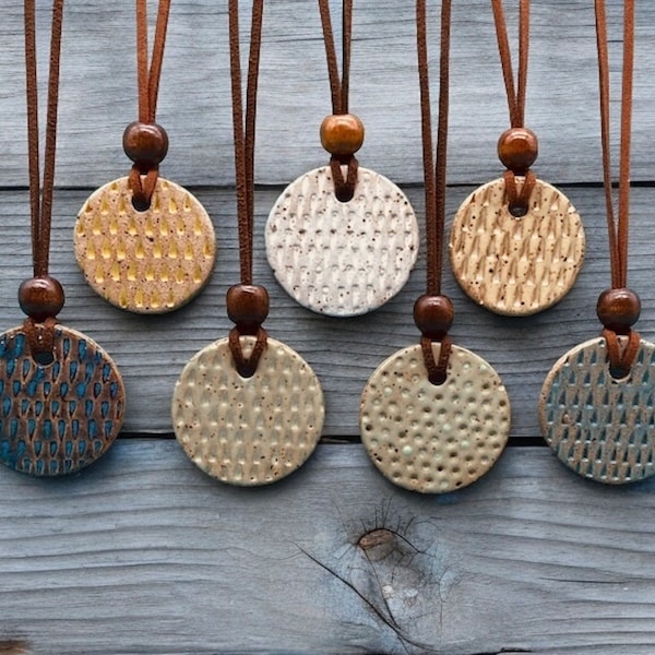 Ceramic Pendant Necklace - Etsy