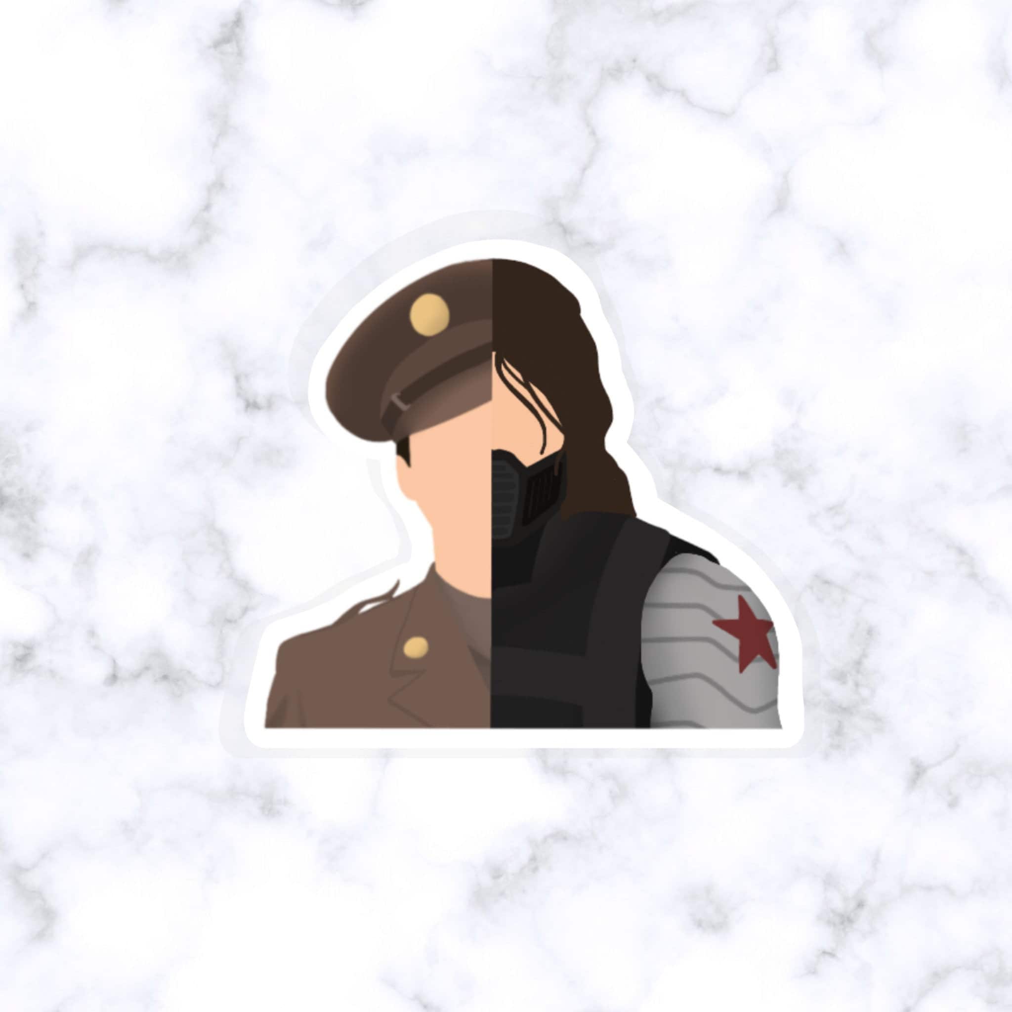 Bucky Barnes-winter Soldier Vinyl Sticker - Etsy UK