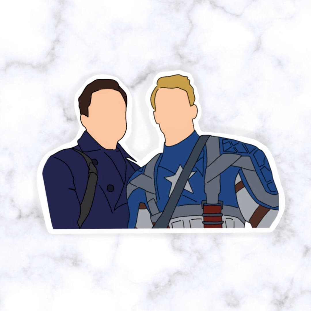 Steve Rogers & Bucky Barnes Vinyl Sticker/laptop Decal - Etsy