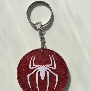 Spidey Logo Keychain - Etsy