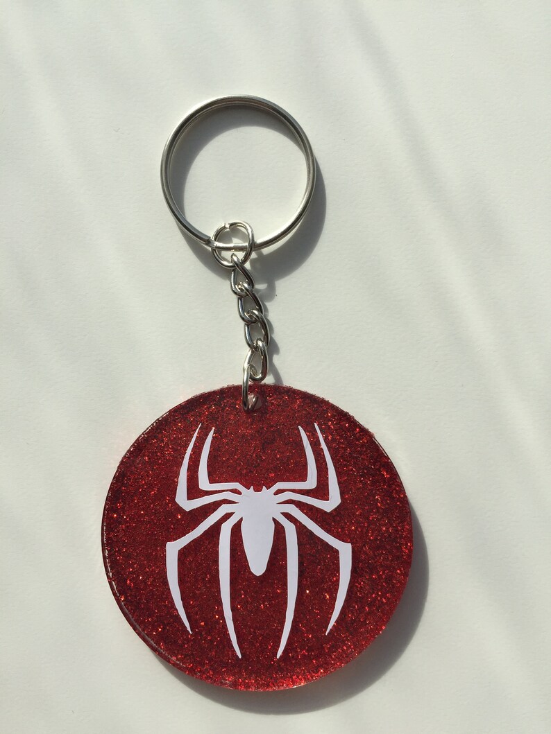 Spidey Logo Keychain - Etsy