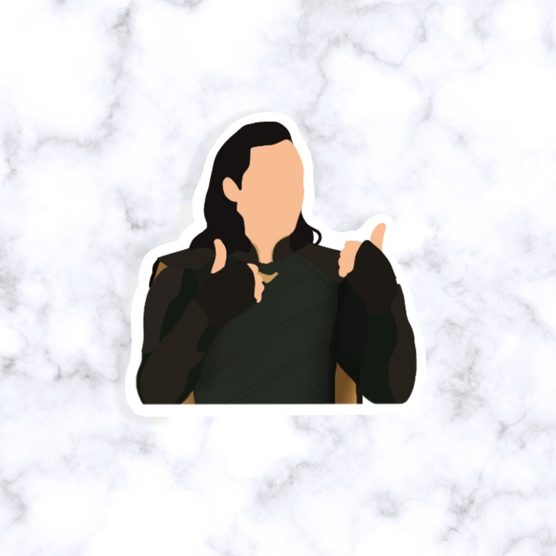 Thumbs up Loki Vinyl Sticker - Etsy