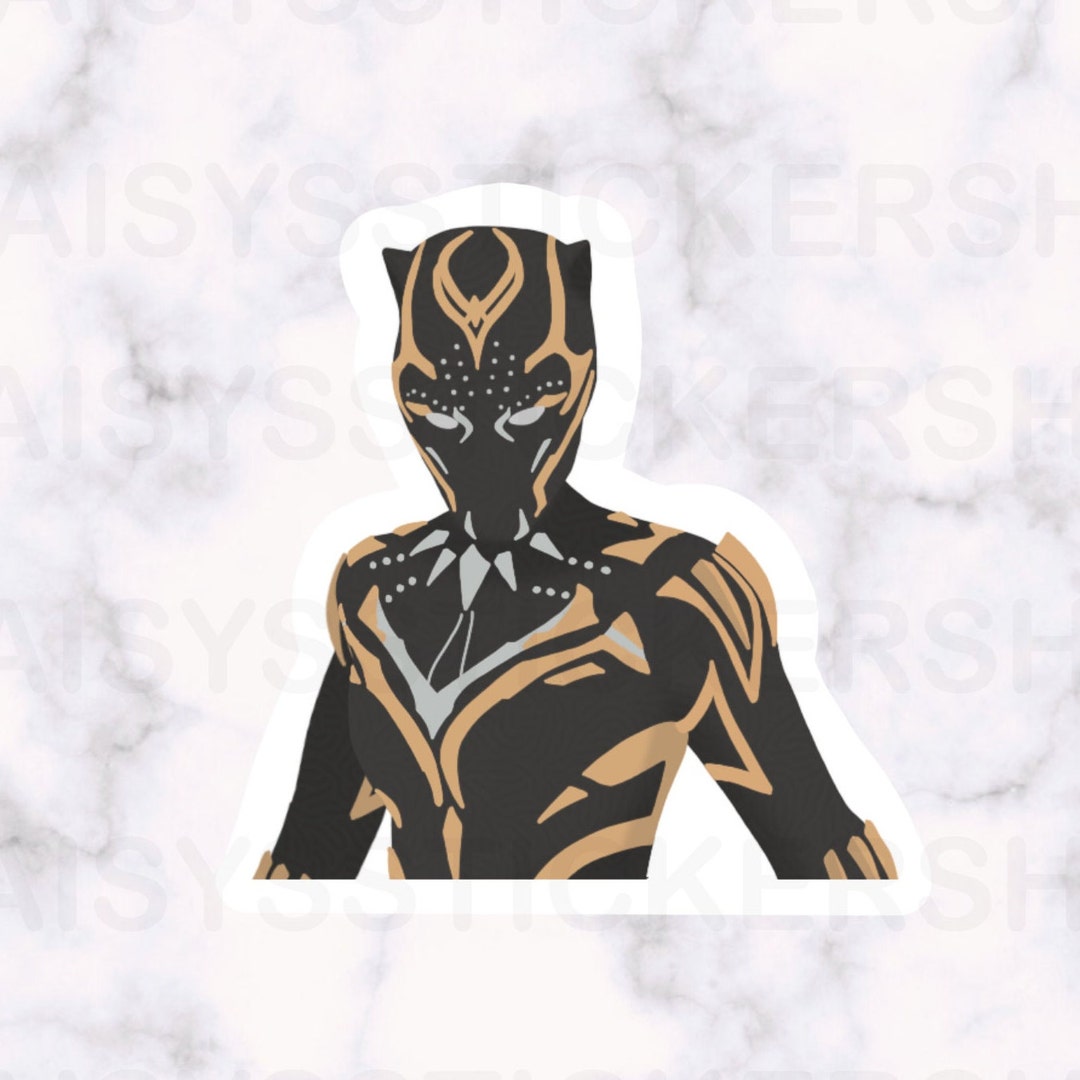 Black Panther Vinyl Sticker - Etsy
