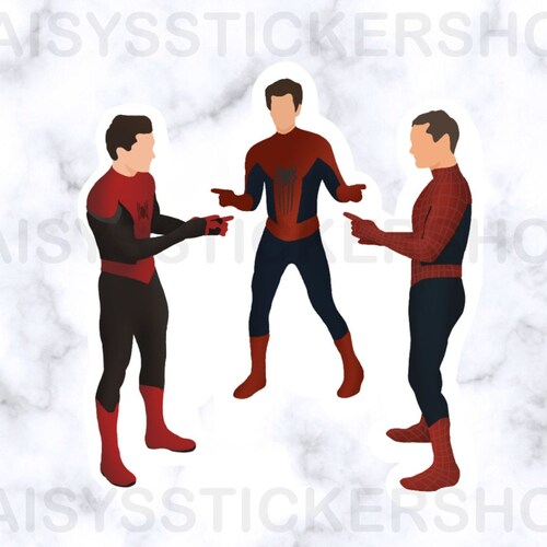 Pointing Spider-man Vinyl Sticker - Etsy