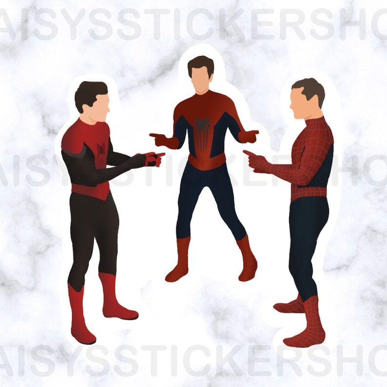 Pointing Spider-man Vinyl Sticker - Etsy
