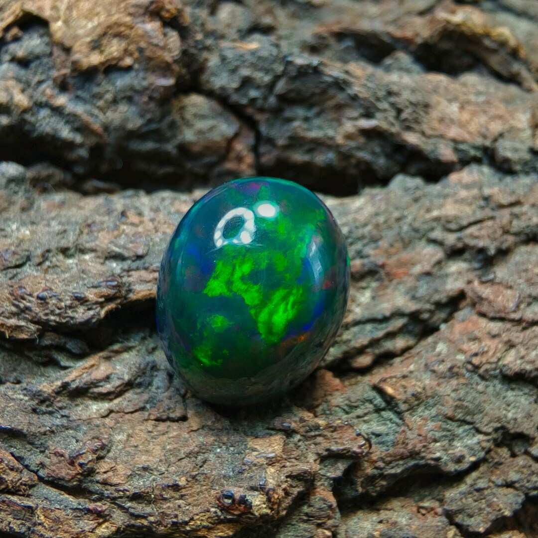 13.15 CT Rare Black Opal Cabochon | Black Polished Opal Precious ...