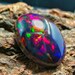 22.30 CT Multi Fire Opal Loose Gemstone Oval Cut Ethiopian Fire Opal Cabochon 25x17.50x11 MM Top ...
