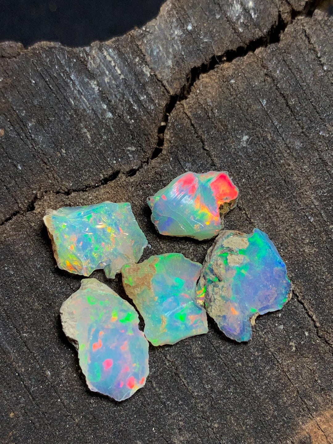 7.35 Carat Natural Opal Crystal Raw, Ethiopian Opal Rough, Opal ...