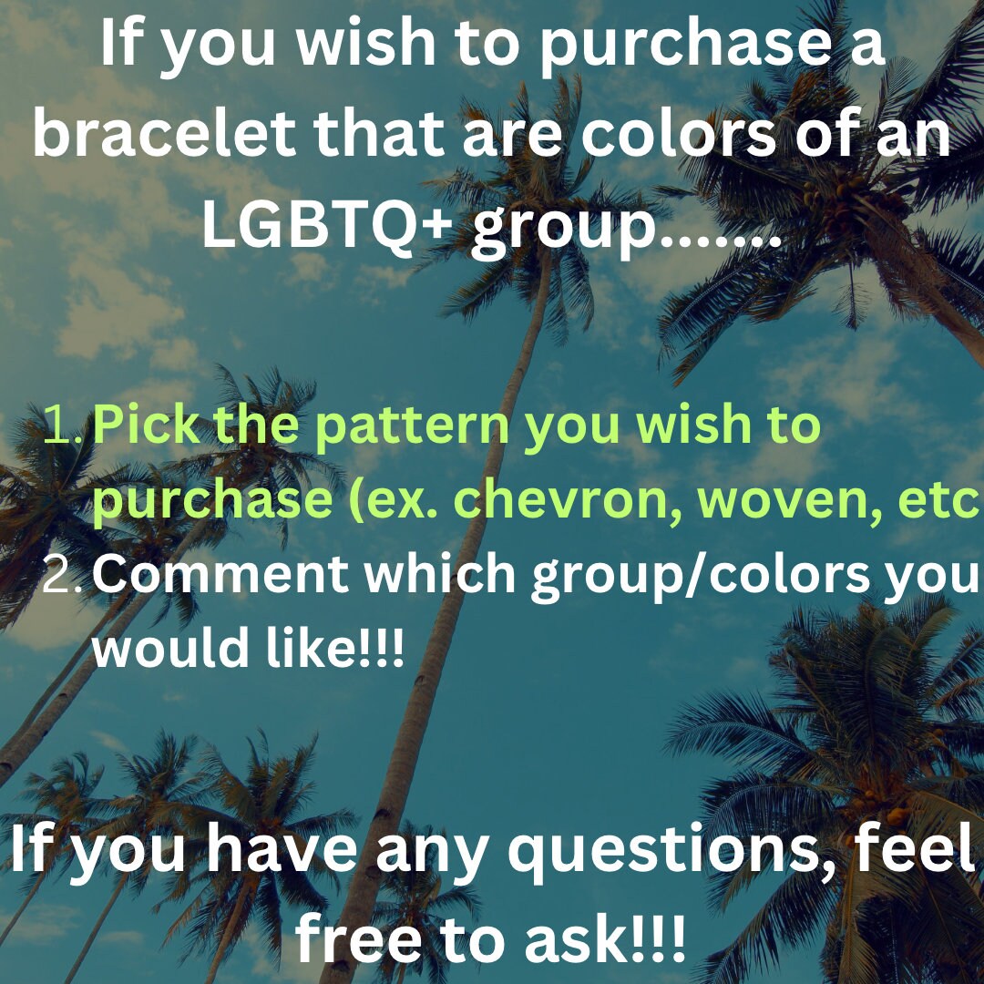 LGBTQ+ Pride Woven Stitched Braided Friendship Bracelets - Etsy