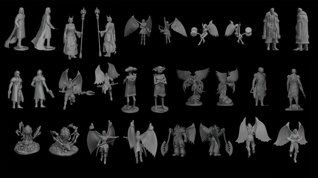 Custom 3D Miniatures – Highly Detailed & Print-ready - Etsy