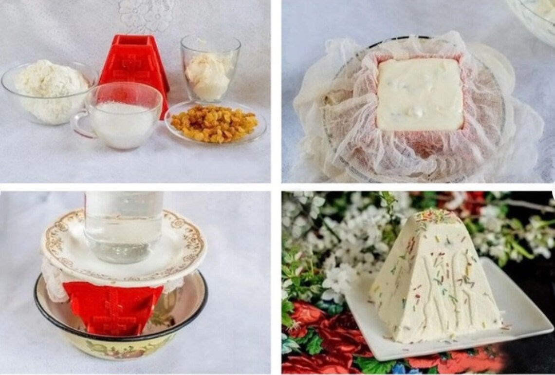 Form for Easter Cheesecake Plastic Form Mold Easter Cake Traditional Easter Cake Paskha Mold ...