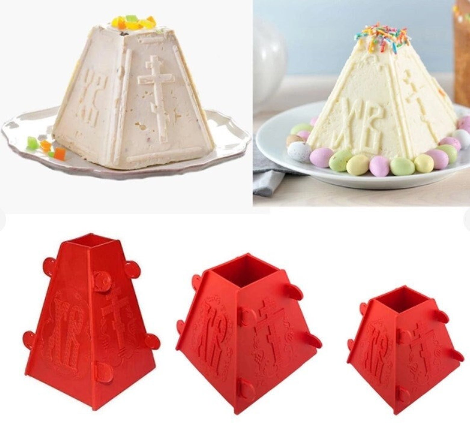 Form for Easter Cheesecake Plastic Form Mold Easter Cake Traditional Easter Cake Paskha Mold ...
