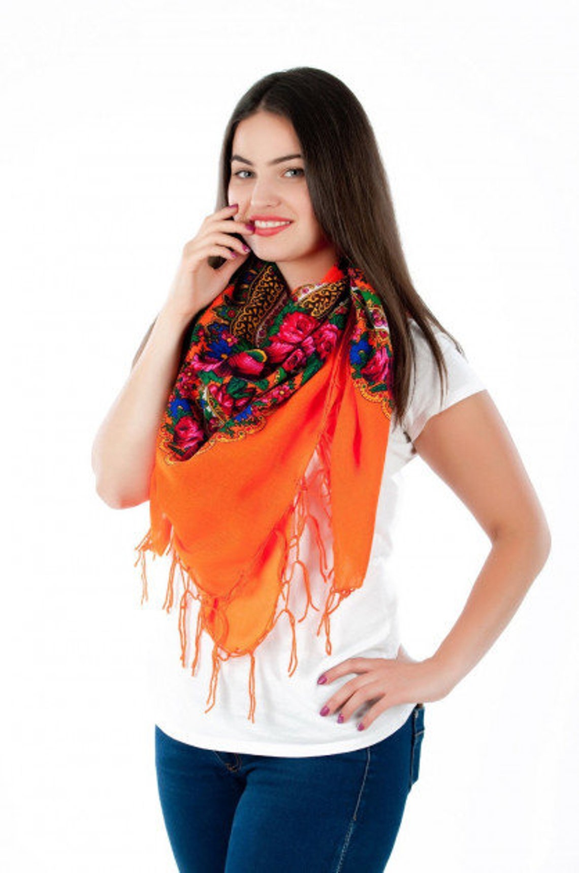 Ukrainian Shawl, Traditional Ukrainian, Gifts for Women, Mom, Daughter ...