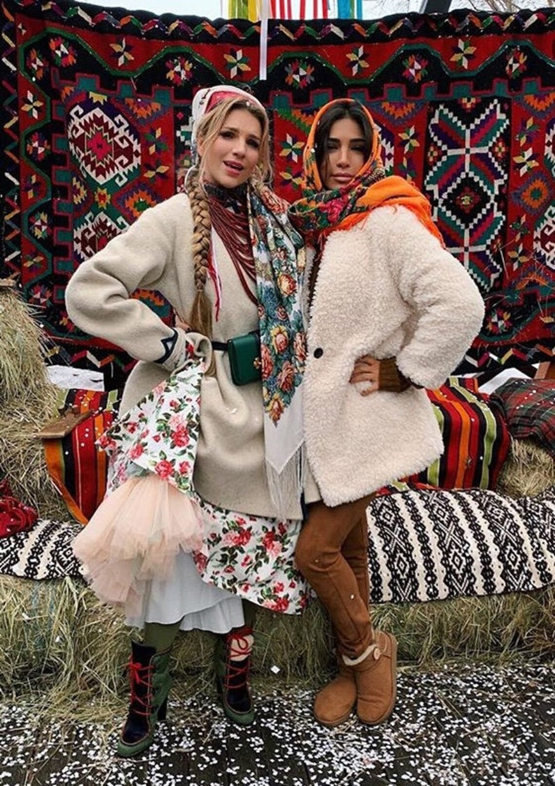 Ukrainian Shawl Traditional Ukrainian Gifts for Women Mom - Etsy