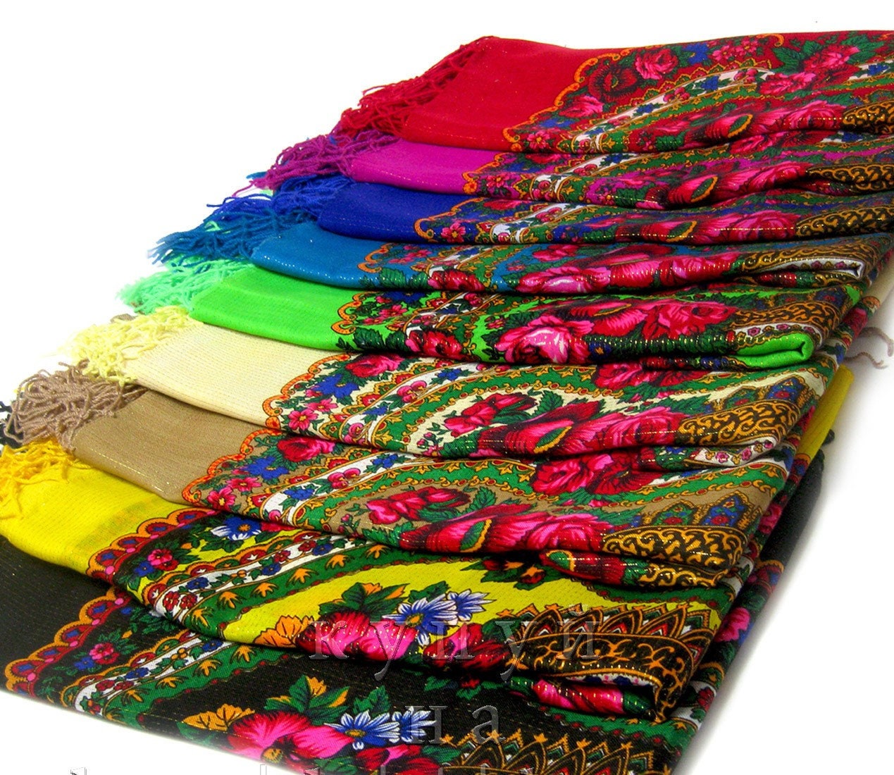 Ukrainian Shawl With Roses ,ukrainian Scarf, BIG Size Shawl Scarf With ...