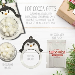 Penguin Hot Cocoa Ornament Svg File, Hot Chocolate Ornament SVG File ...