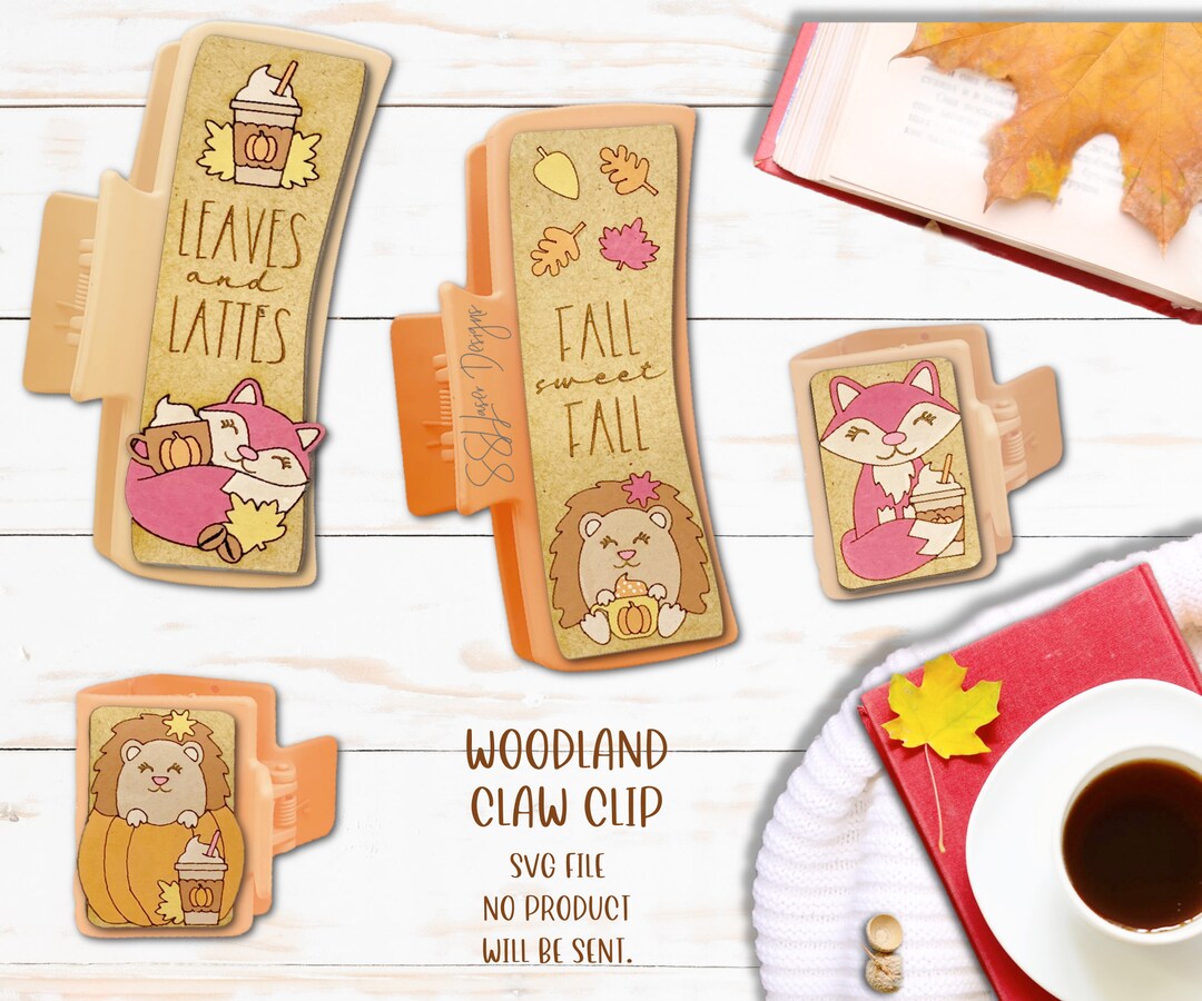 Woodland Claw Clips SVG File, Fox Claw Clips SVG File, October Claw ...